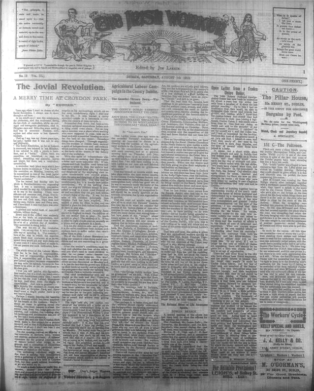 Irish Worker 9 August 1913 | PDF