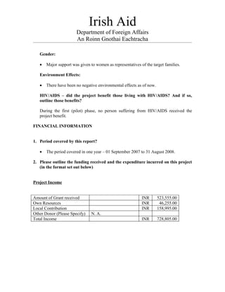 Irish Aid Report 25 Dec 2008[1] | PDF