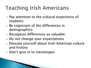 Irish americans | PPTX