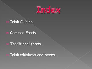 Irish food | PPTX