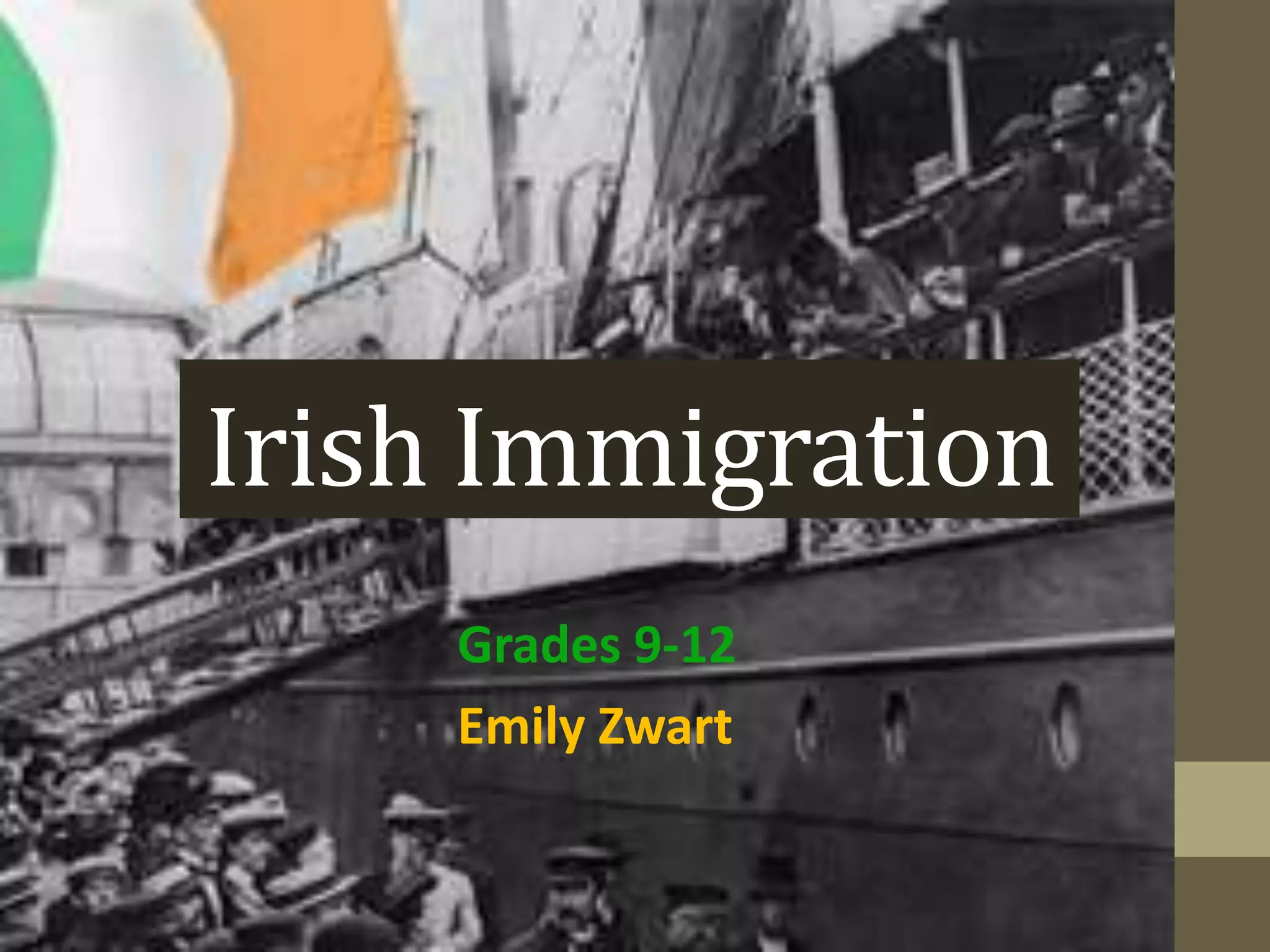 Irish Immigration | PPT