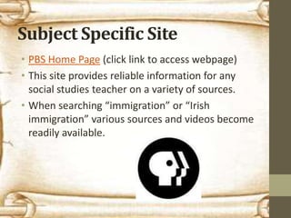 Irish Immigration | PPTX