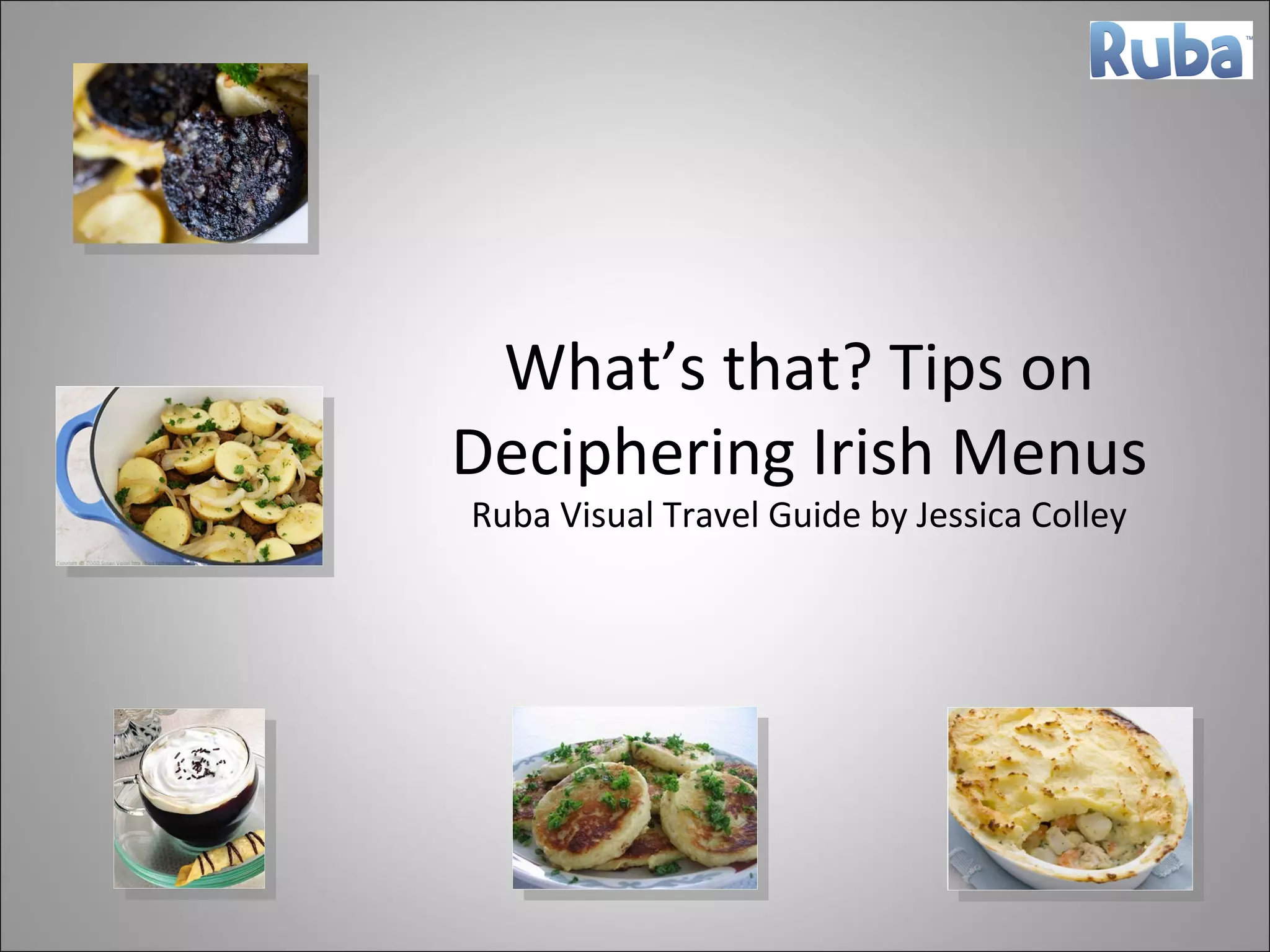Irish menu | PPT