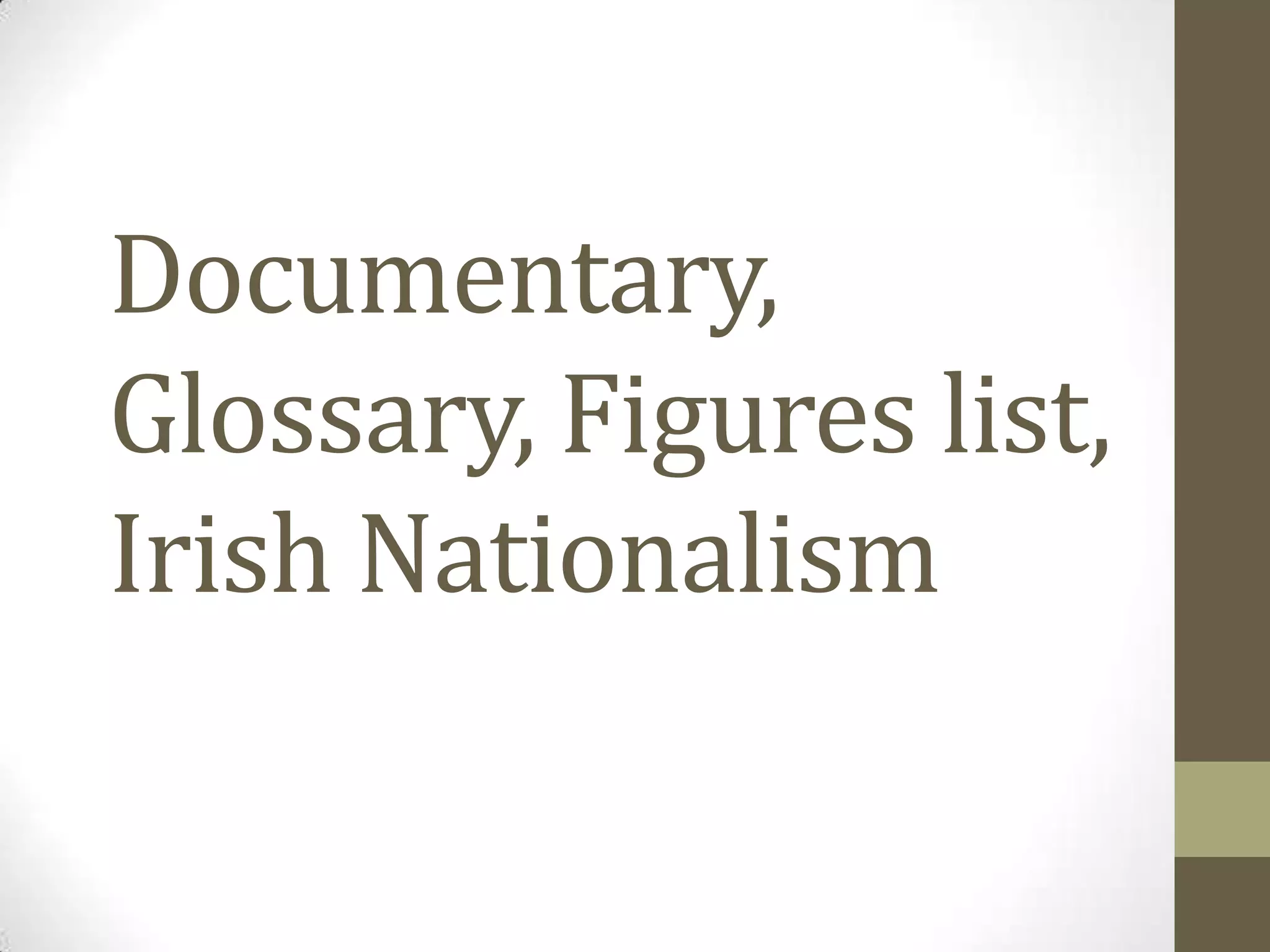 Irish nationalism | PPTX