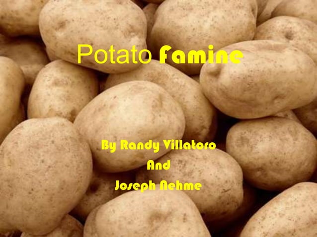 Irish potato famine | PPTX
