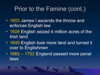 Irish Potato Famine | PPT