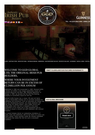 GGD Global - Irish Pub Design | PDF