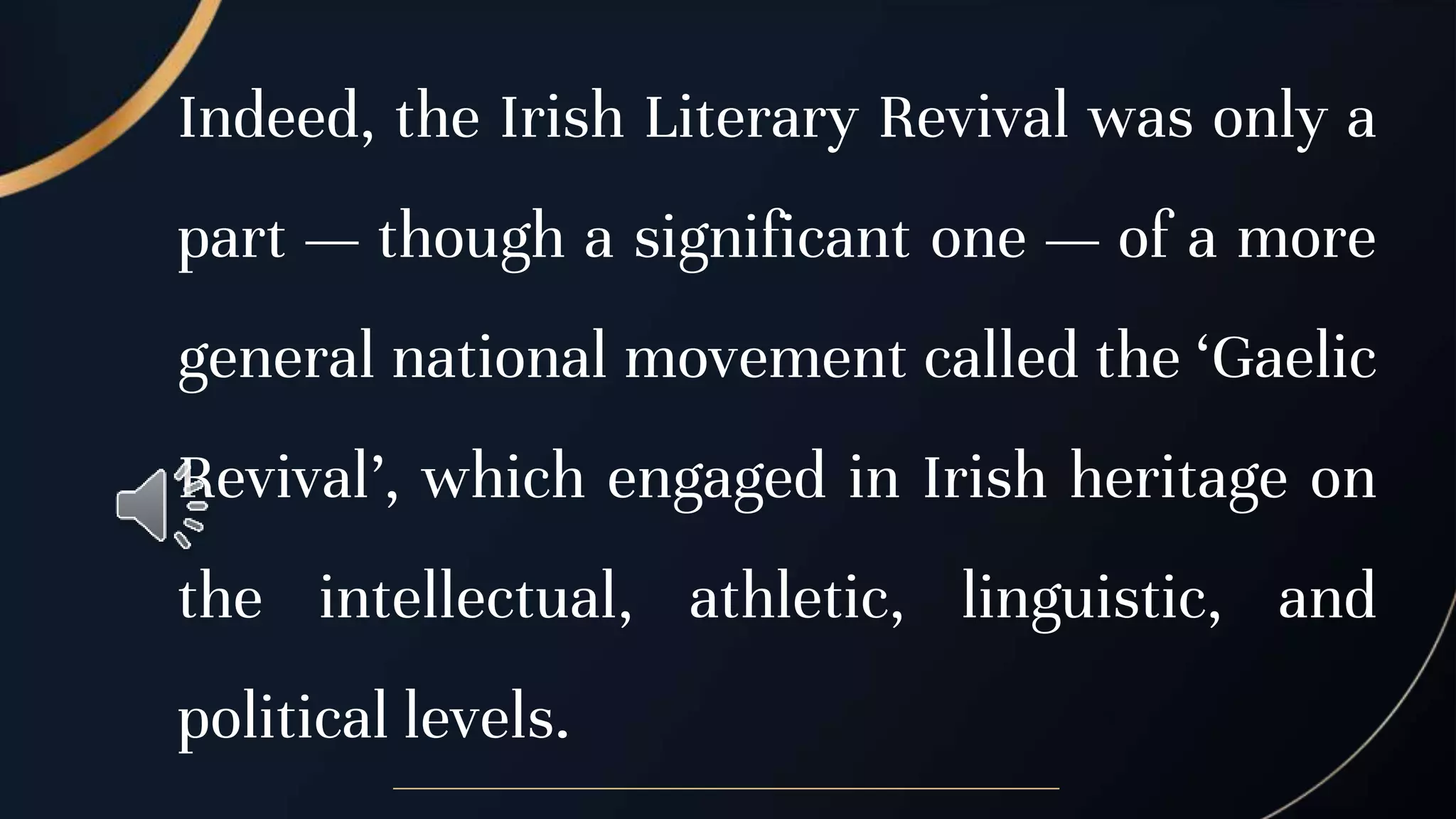 Irish revival | PPTX