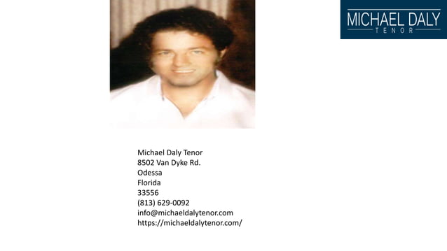 Irish Tenor Singer michaeldalytenor.pptx