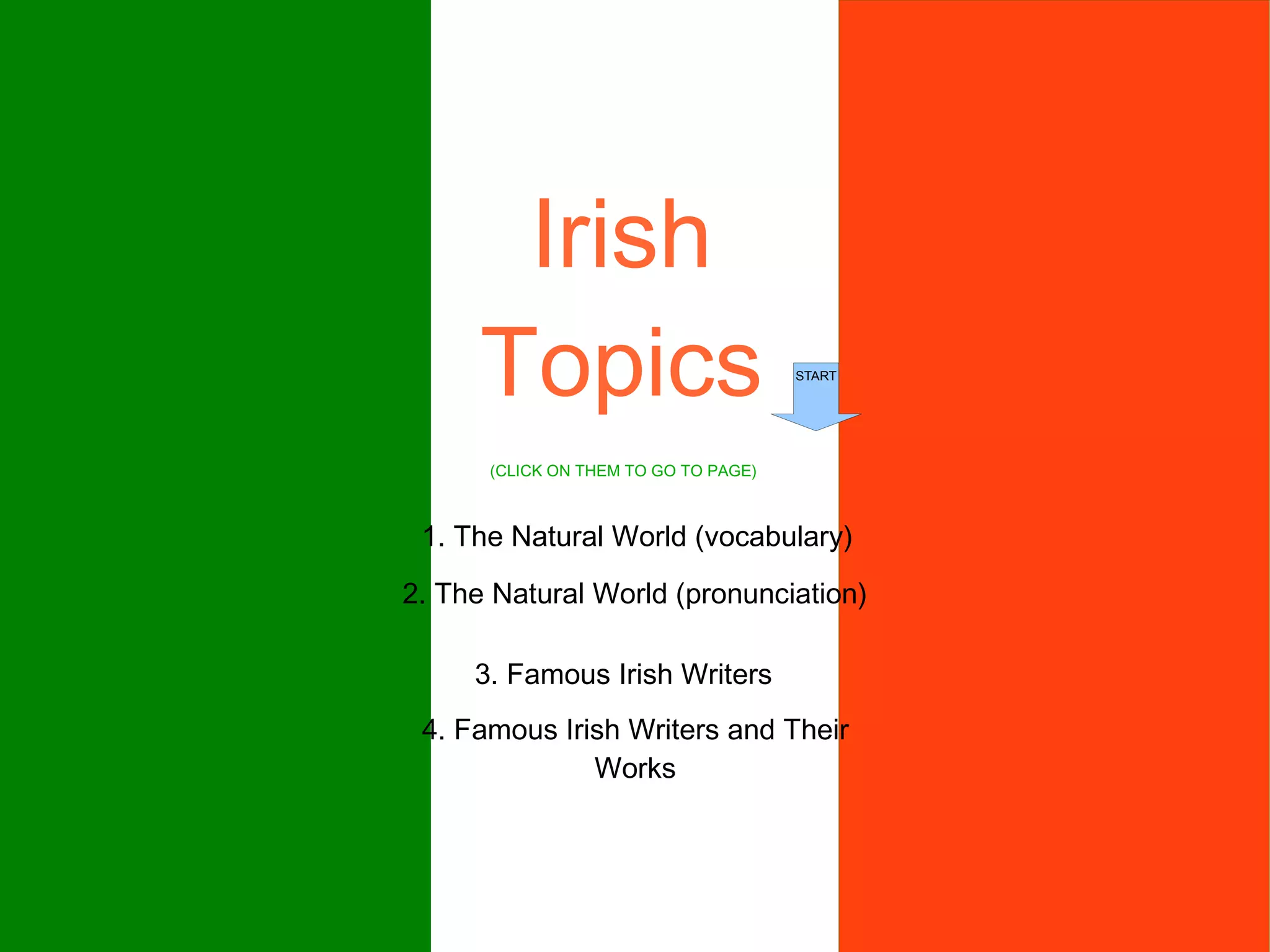 Irish vocabulary and culture | ODP