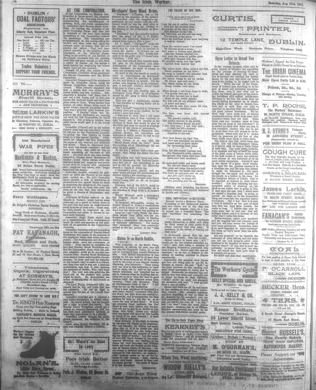 Irish Worker 23 August 1913 | PDF