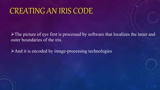 Iris recognition | PPTX