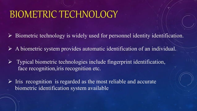 Iris Recognition Ppt