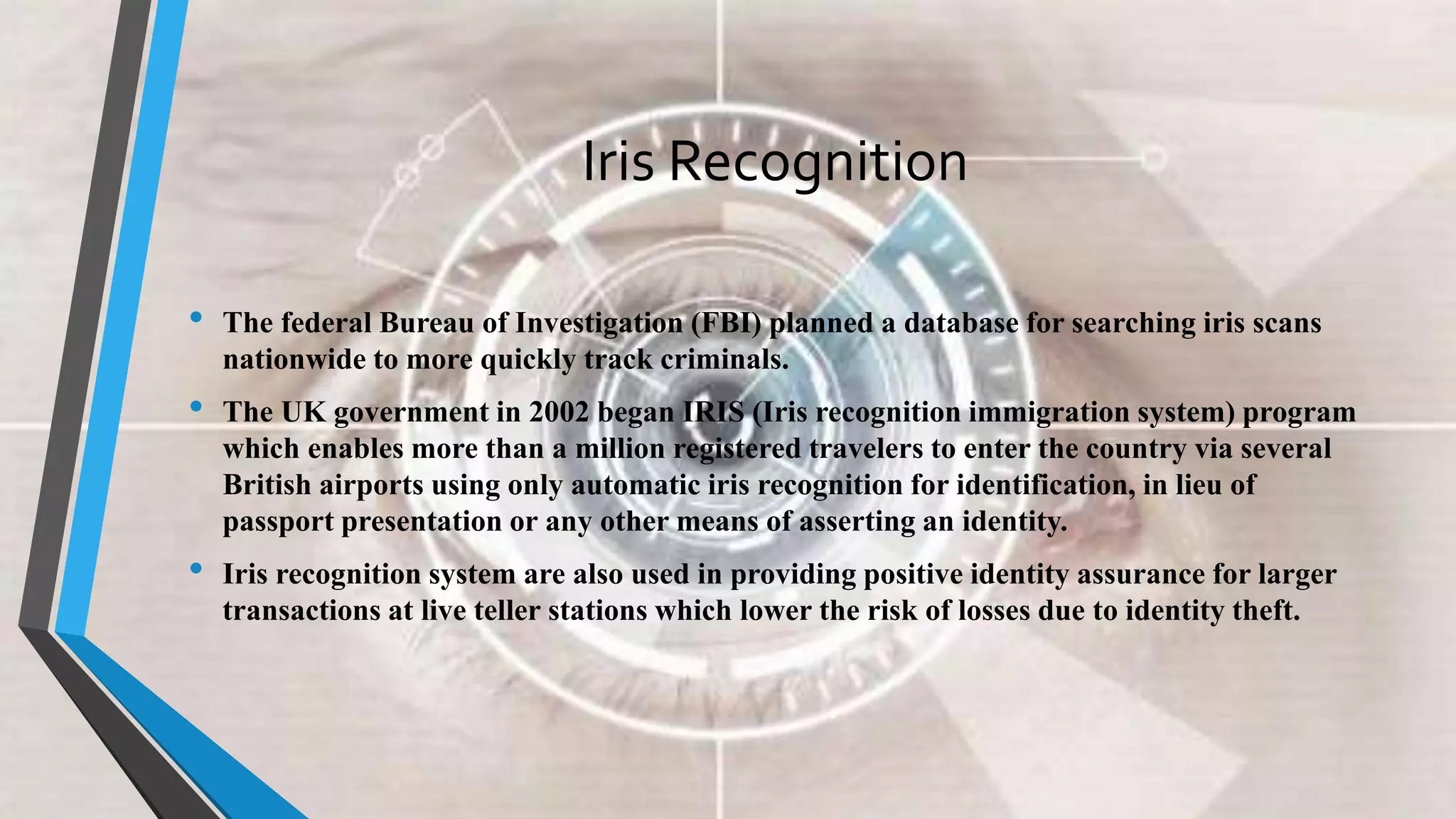 Iris recognition | PPTX