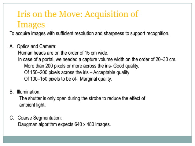 IRIS RECOGNITION | PPT
