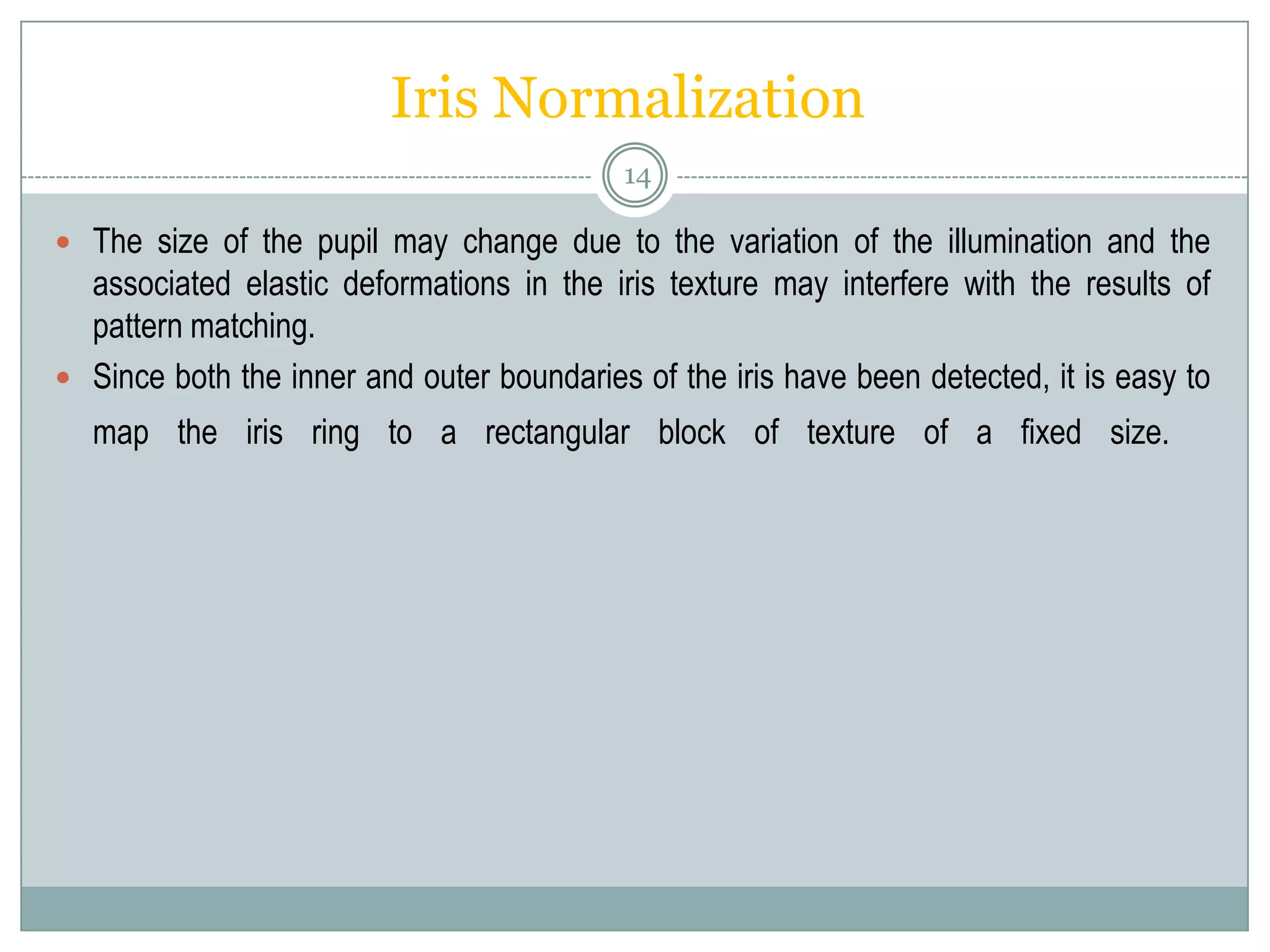 Iris recognition seminar | PPTX