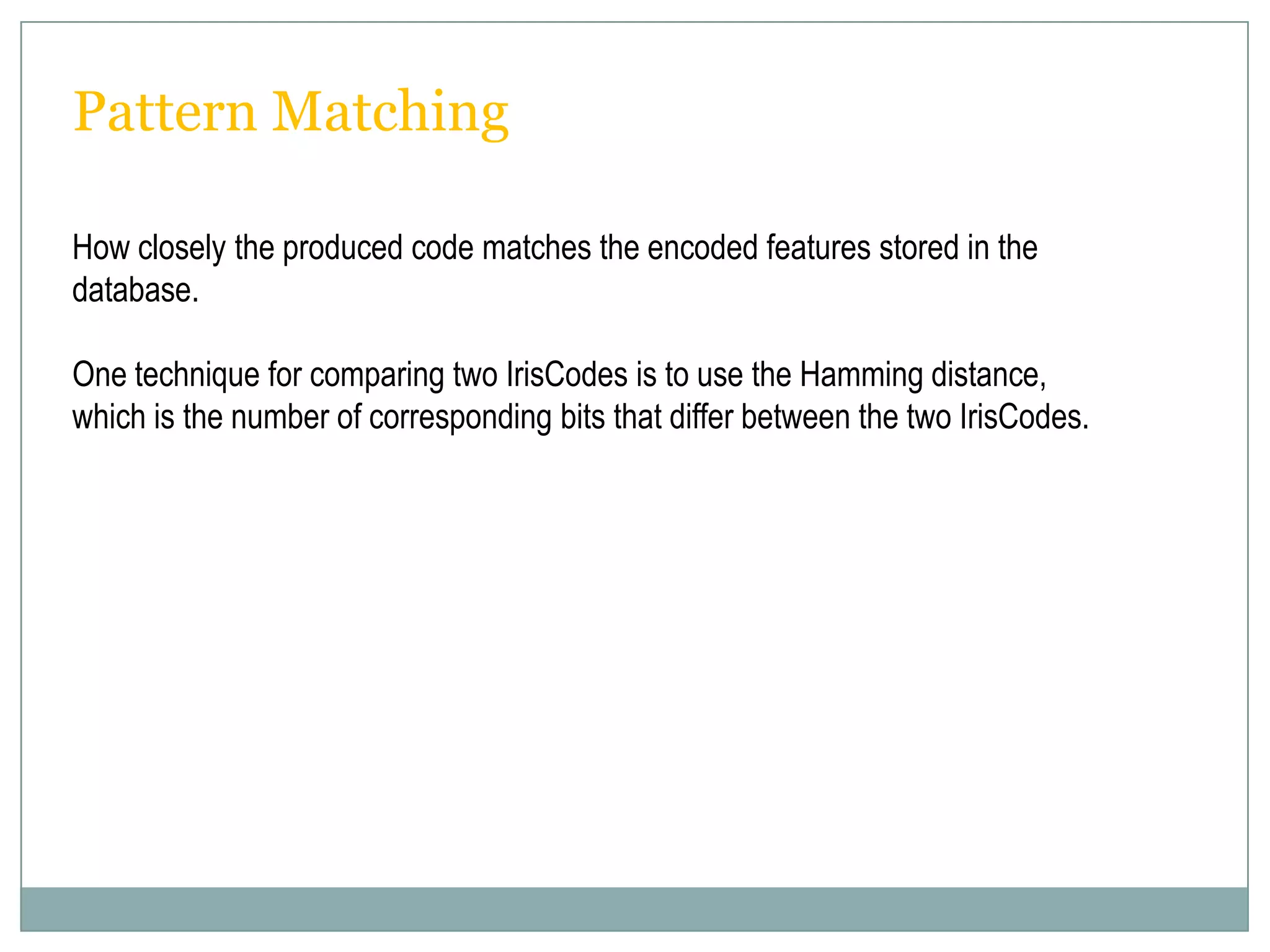 Iris recognition seminar | PPTX