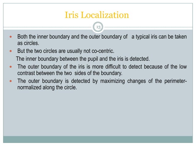 Iris recognition seminar | PPTX