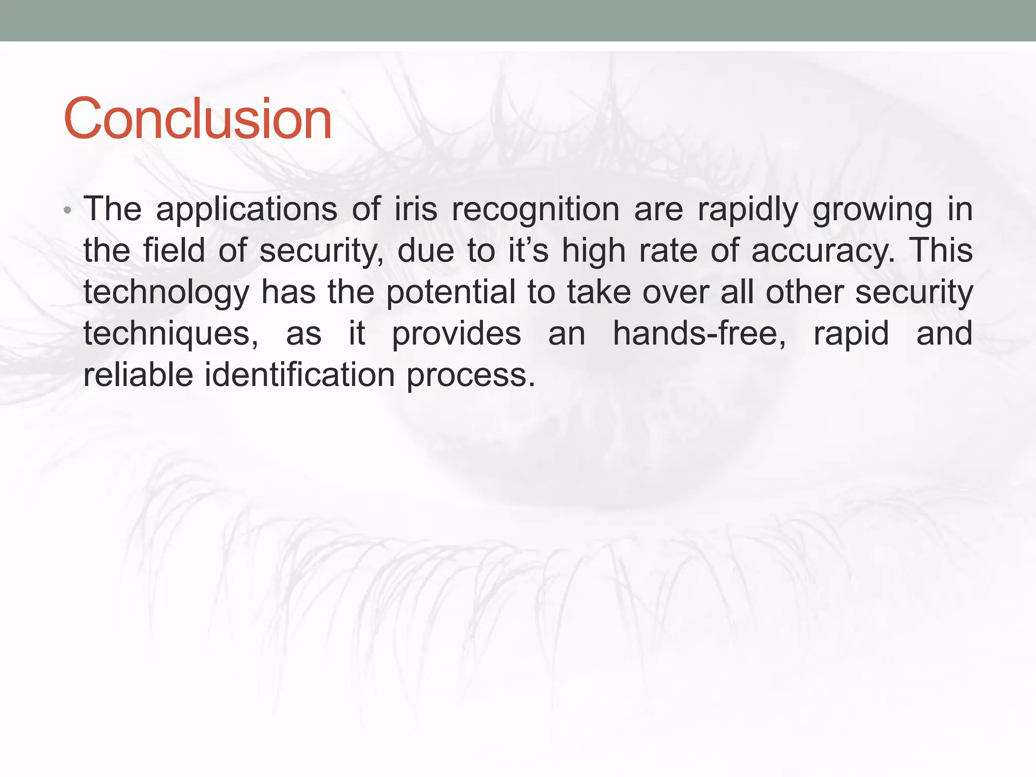 Iris recognition system | PDF