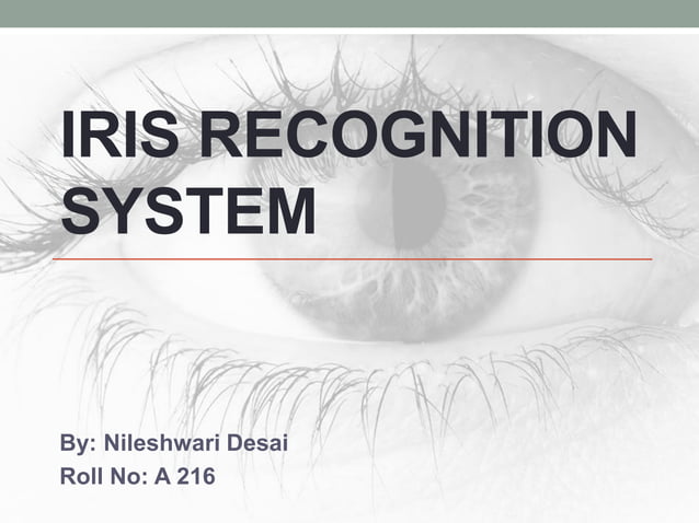 Iris recognition system | PDF | Eye and Vision Conditions | Diseases and Conditions