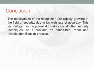 Iris recognition system | PDF