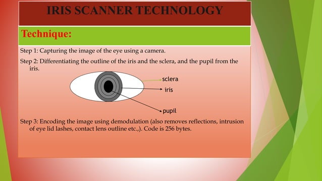 Iris scanner technology | PPTX | Consumer Electronics | Technology & Computing