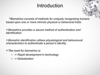 Iris scan.ppt 1 | PPT | Cameras and Camcorders | Consumer Electronics