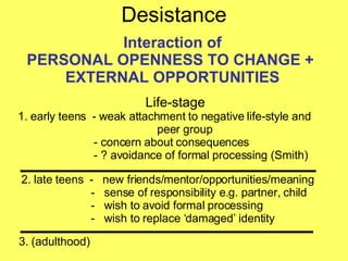 Accentuating the Positive: Resilience and desistance approaches ...