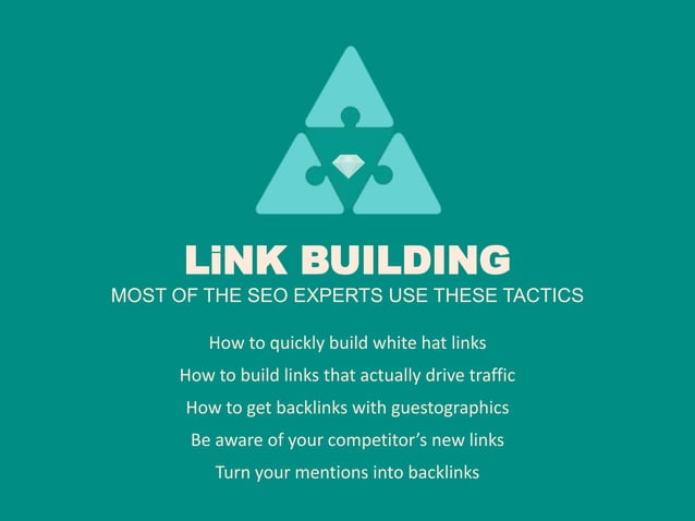 Unique and killer link building strategies - SEO | PPTX | Search | Internet