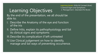 Iritis and Corneal Ulcer Presentation.pptx