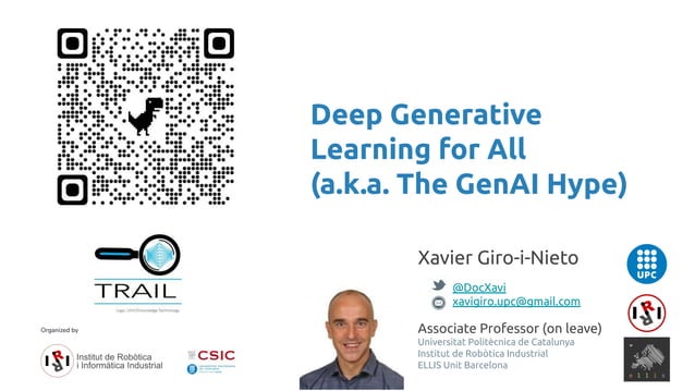 Deep Generative Learning for All - The Gen AI Hype (Spring 2024) | PDF