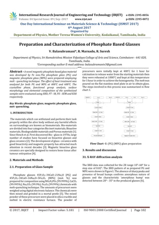 Preparation and Characterization of Phosphate Based Glasses | PDF