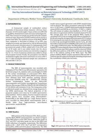 Nano Tailoring of MnO2 Doped Multiwalled Carbon Nanotubes as Electrode ...