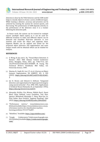 Custom Object Detection Using YOLO Integrated with a Segment Anything Model | PDF