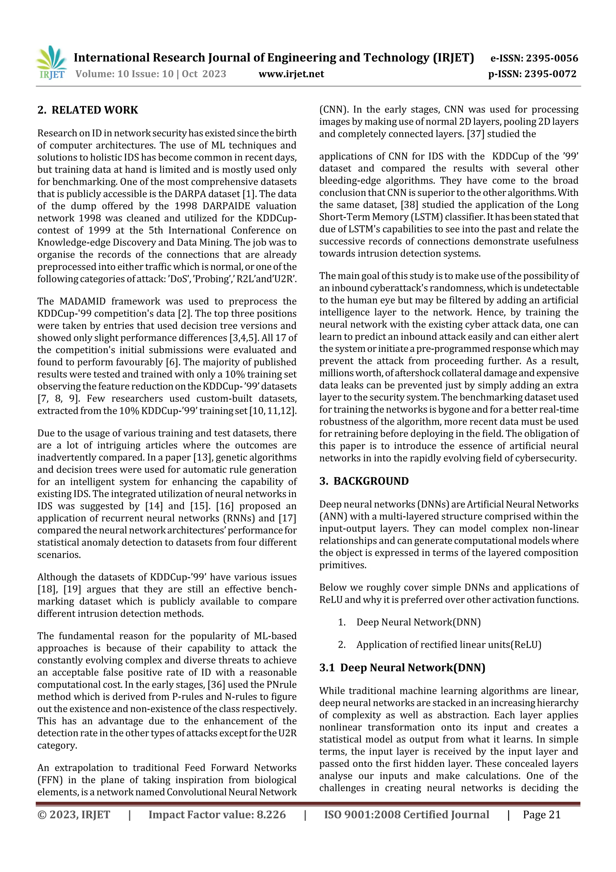 A Comparative Study of Deep Learning Approaches for Network Intrusion Detection in Cybersecurity ...