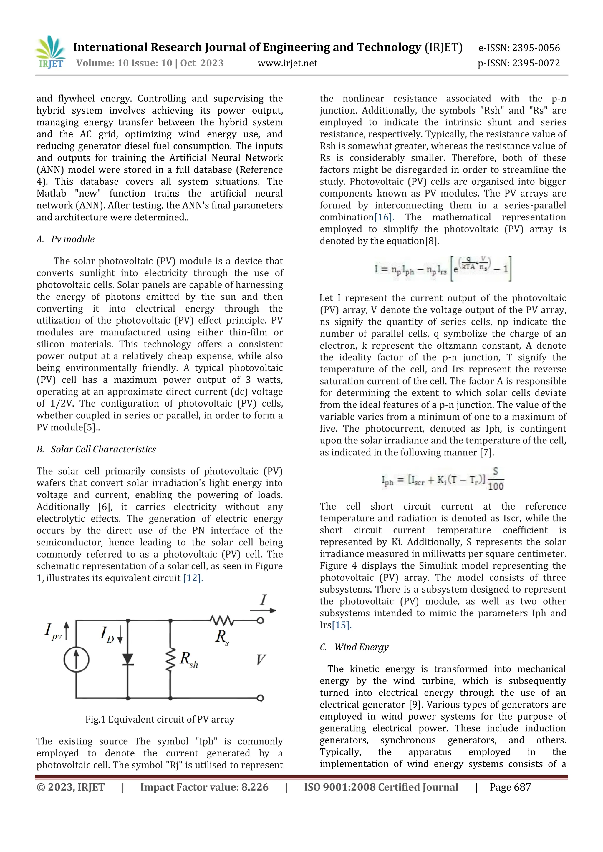 Hybrid Renewable Energy Generation System using Artificial Neural Network (ANN) | PDF