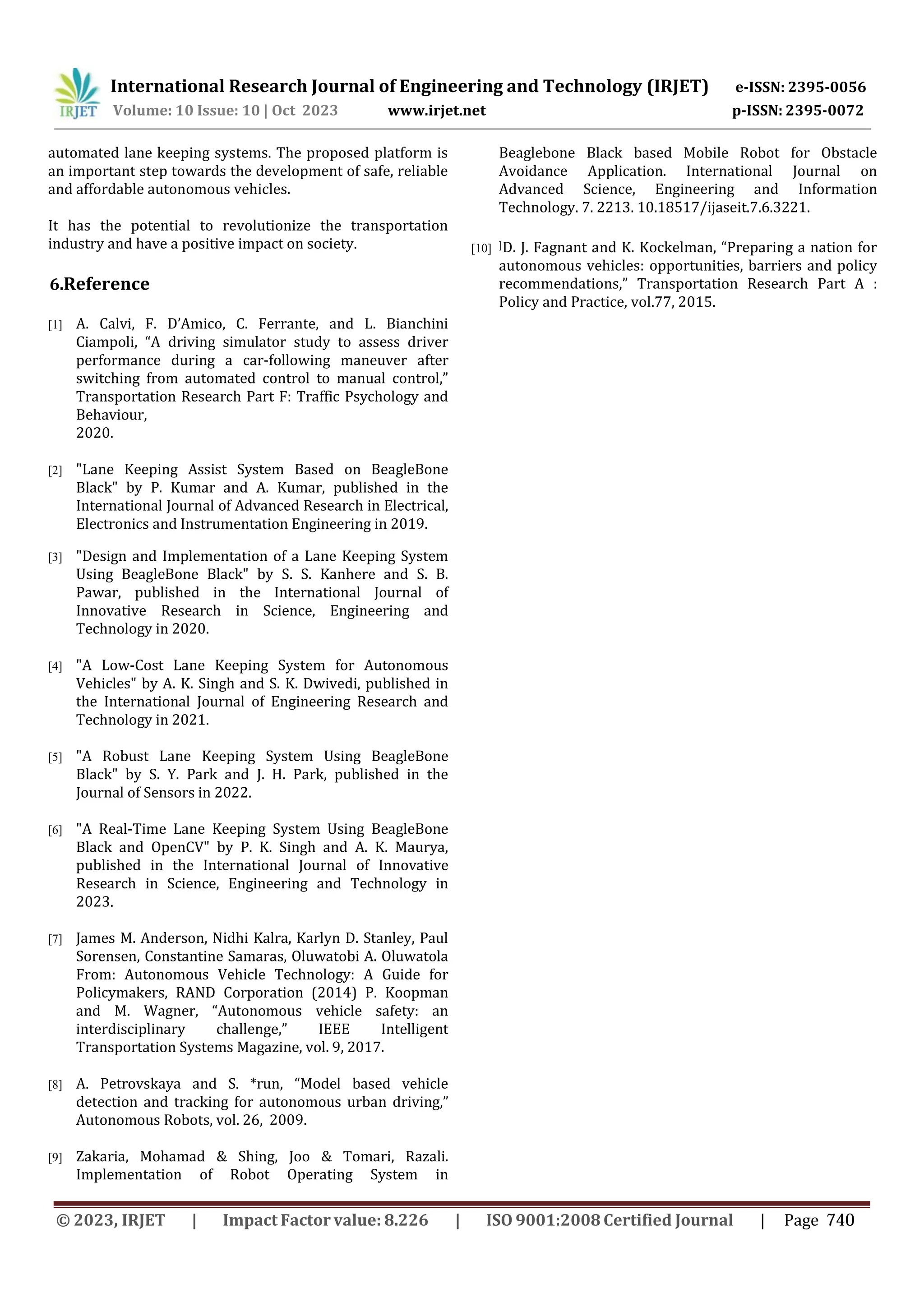 AUTONOMOUS CAR USING BEAGLEBONE BLACK | PDF