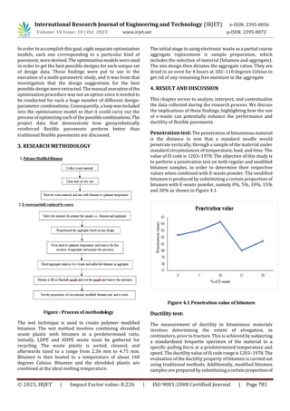 STUDY TO PERFORMANCE OF BITUMEN MIX USING E-WASTE FOR FLEXIBLE PAVEMENT ...