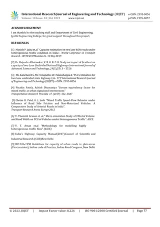 ESTIMATION OF CAPACITY AND MODEL DEVELOPMENT USING LINEAR REGRESSION | PDF