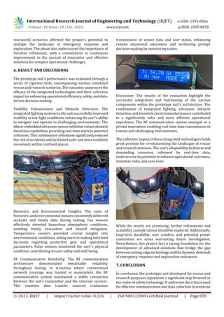 ADVANCED SENSOR-BASED SUIT FOR RESCUE AND RESEARCH PURPOSES | PDF