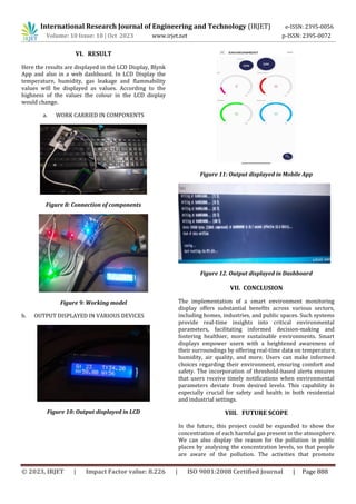 Smart Environment Monitoring Display Using IOT | PDF