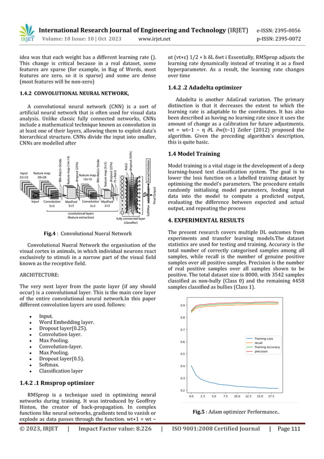 BINARY TEXT CLASSIFICATION OF CYBER HARASSMENT USING DEEP LEARNING ...