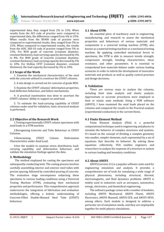 AN EXPERIMENTAL STUDY ON CFDST COLUMN UNDER AXIAL LOADING | PDF