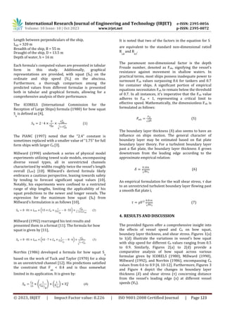 A Comparative Analysis for Predicting Ship Squat in Shallow Water | PDF