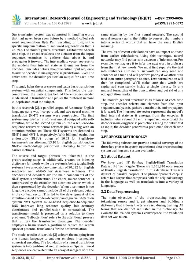 Advancements in Hindi-English Neural Machine Translation: Leveraging LSTM with Attention ...