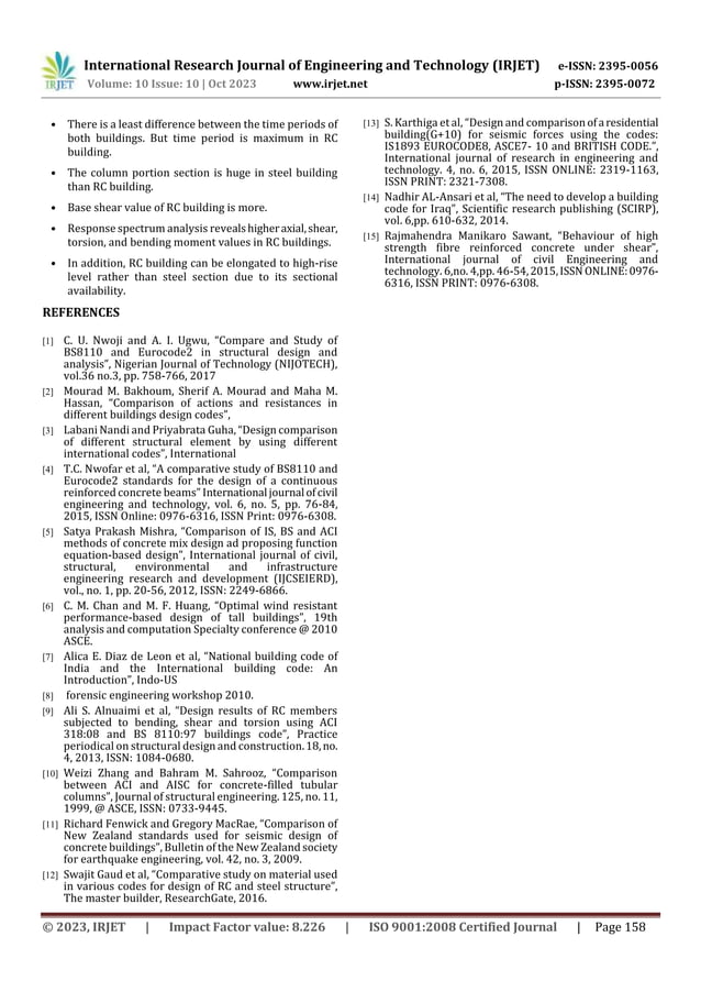 COMPARATIVE STUDY OF A STEEL STRUCTURE BUILDING WITH REINFORCED ...