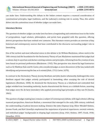 Judges as Lawmakers: An Examination of the Dichotomy | PDF