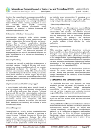 Peripheral Libraries and Drivers for Microcontrollers: A Comprehensive Survey | PDF