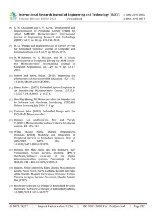 Peripheral Libraries and Drivers for Microcontrollers: A Comprehensive Survey | PDF
