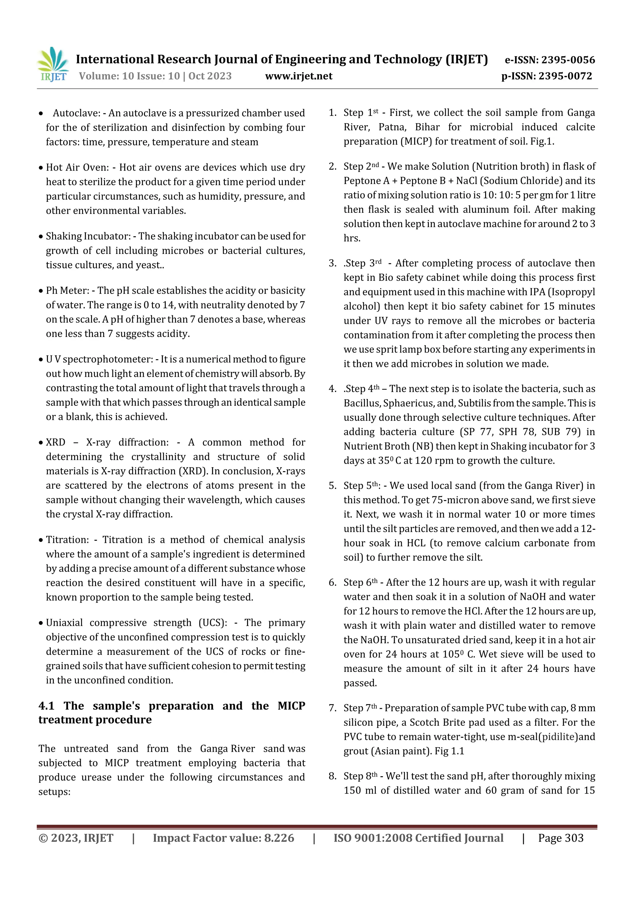 “Ganga River Sand is Biocalcified to Increase Shear Strength Behaviour ...